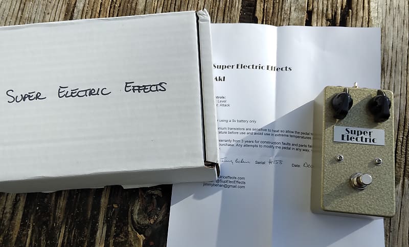 Super Electric MkI germanium Fuzz Pedal Tone Bender Jimmy | Reverb