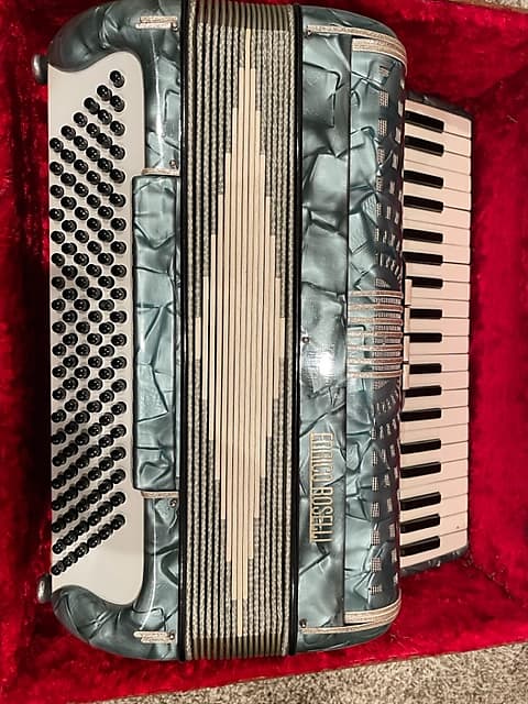 Enrico Roselli Piano Accordion 1950s - Slate blue | Reverb