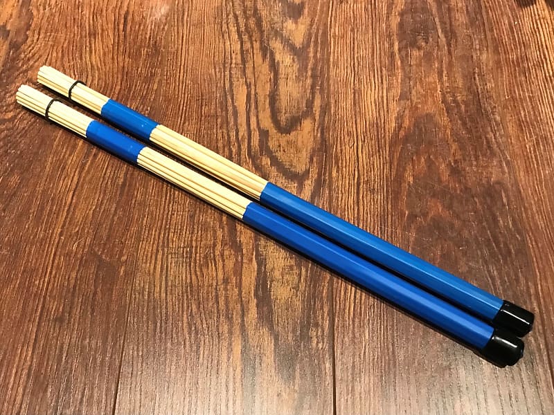 Multi Rods Wood Bundle Drum Sticks Pair Blue Handle | Reverb