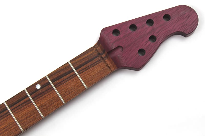 Pau Ferro on Purpleheart MM-Style Custom Guitar Neck-USA Made | Reverb