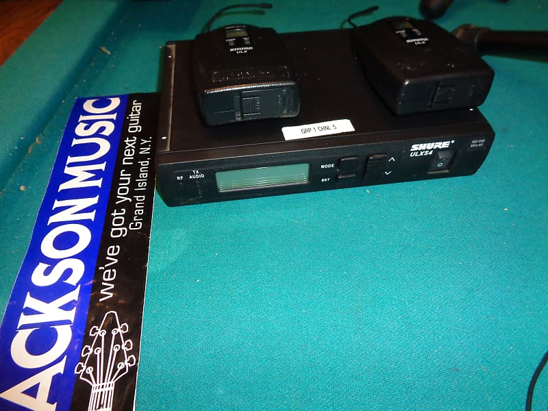 Shure ULXS4 Wireless Reciever With 2-Body Packs | Reverb