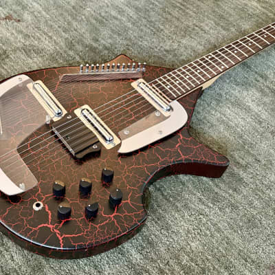 Rogue Danelectro Electric Sitar 2000s - Red Crackle | Reverb