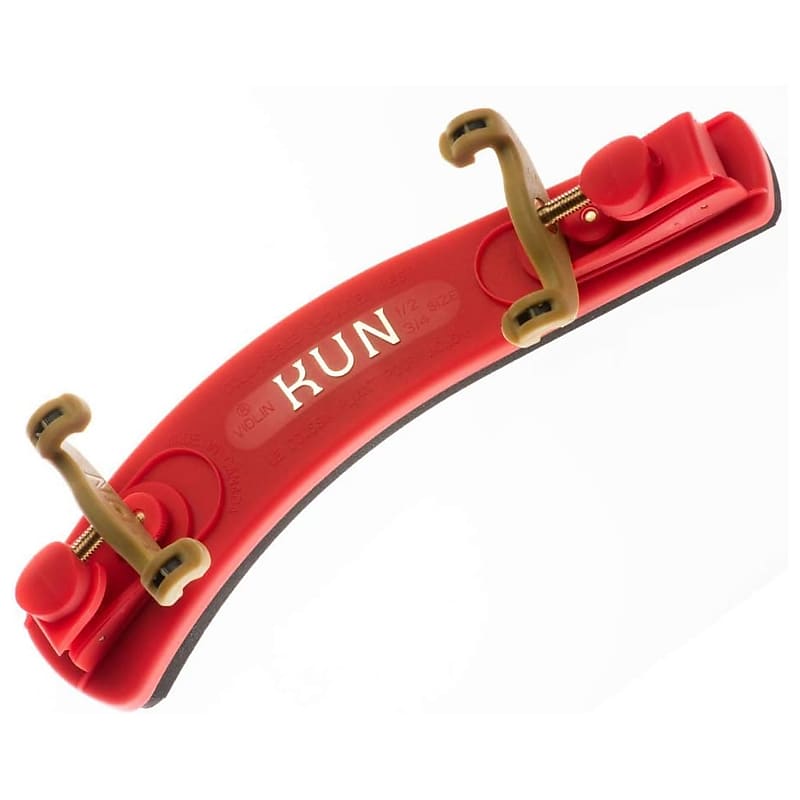 Kun Violin Shoulder Rest, Collapsible, 3/4-1/2, Papaya | Reverb