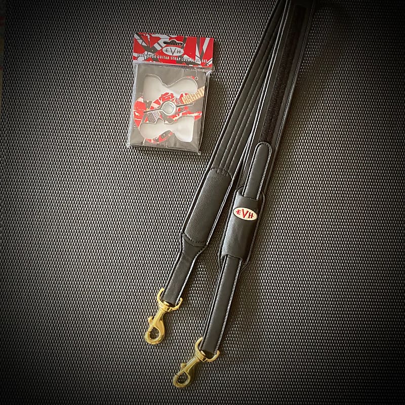 EVH 42" Premium Leather Guitar Strap - Including EVH Strap | Reverb