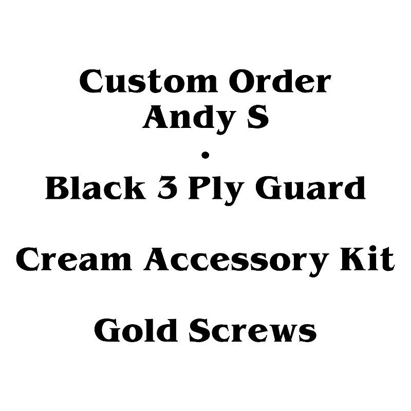Andy S • Custom Order Full Kit + Gold Screws | Reverb