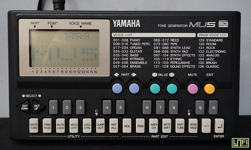 Yamaha MU5 Tone Generator Vintage Portable MIDI Sound Module | Reverb