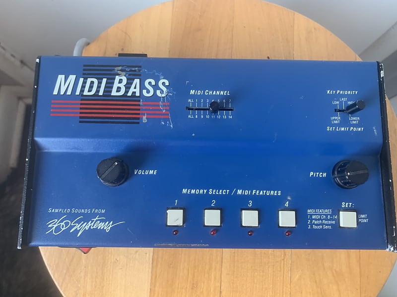 360 Systems MIDI Bass Synthesizer 80’s Blue | Reverb