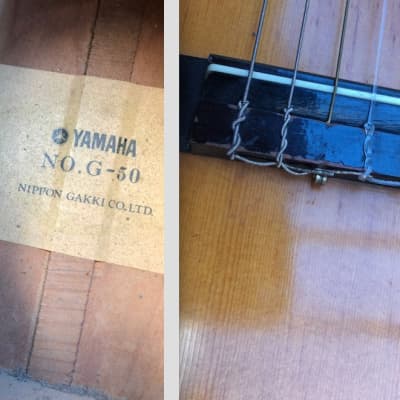Vintage 1960s Yamaha Classical Acoustic Guitar Nippon Gakki | Reverb