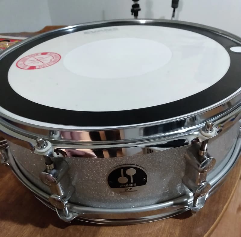 Sonor Bop Snare Drum 14" x 5" Silver Galaxy Sparkle | Reverb