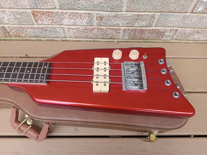 Vintage 1980's Hondo Alien Headless Aluminum Neck Bass Guitar | Reverb