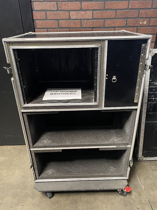 A&S Black Dual Marshall Head Rack w/ 8 Space Rack Tour Case | Reverb