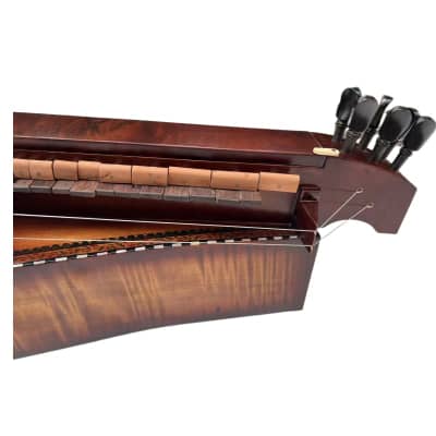 Hand Made 6 strings 24 keys electric Hurdy Gurdy,bird's eye | Reverb