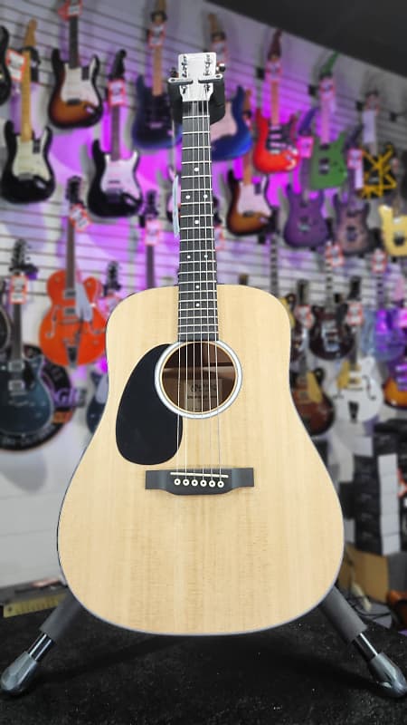 Martin D Jr-10 Left Handed Acoustic Guitar Natural Spruce | Reverb