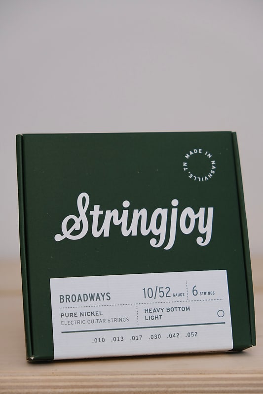 Stringjoy Broadways | Heavy Bottom Light Gauge (10-52) Pure | Reverb
