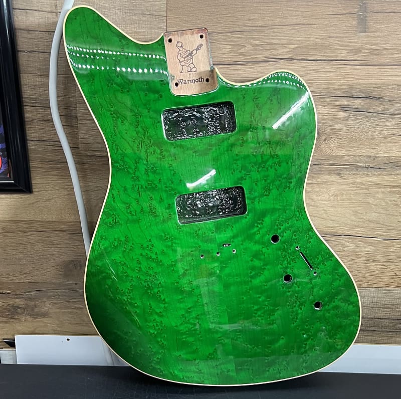 Warmoth Jazzmaster - Transparent Green Gloss | Reverb