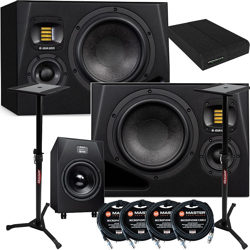 Adam Audio A8H 8-Inch Horizontal Studio Monitors (Pair) w/ | Reverb