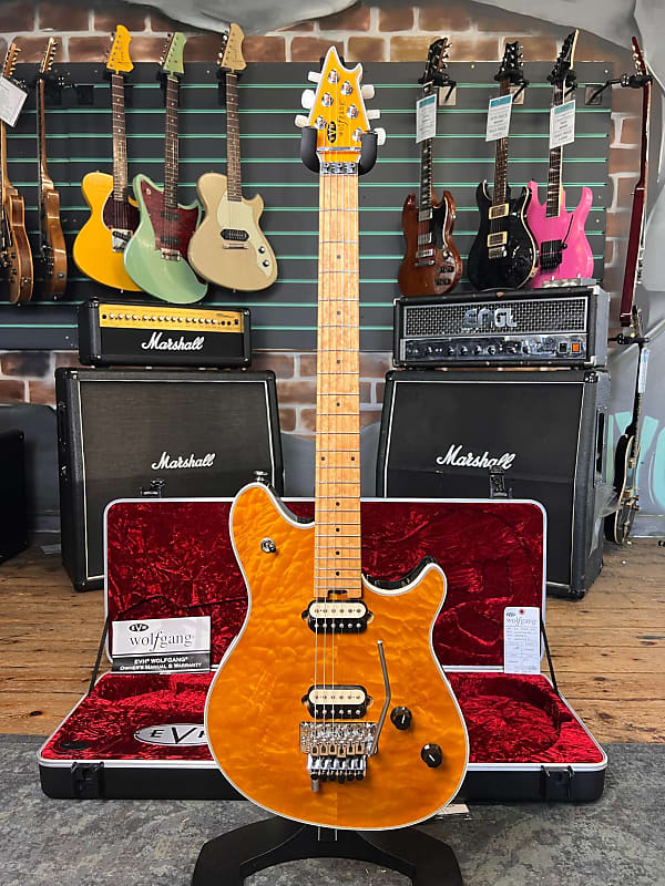 EVH Wolfgang USA Transparent Amber 2010 Electric Guitar | Reverb