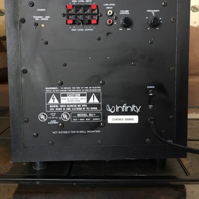 Infinity BU-1 Black Subwoofer | Reverb