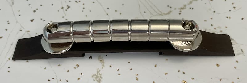 Gretsch Rocking Bar Bridge 2021 Chrome with Ebony Base | Reverb