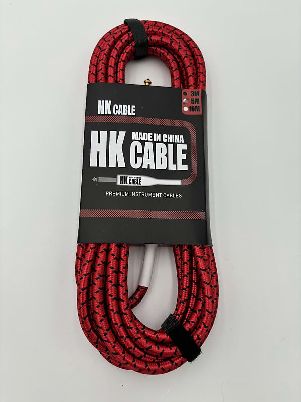 HK Cable 5m (15 ft plus) Guitar Cable - Red | Reverb
