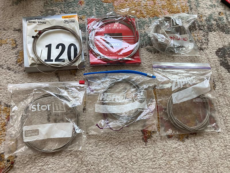 Warwick Bass Guitar String Sets (6) Used Dunlop etc. 4-String | Reverb