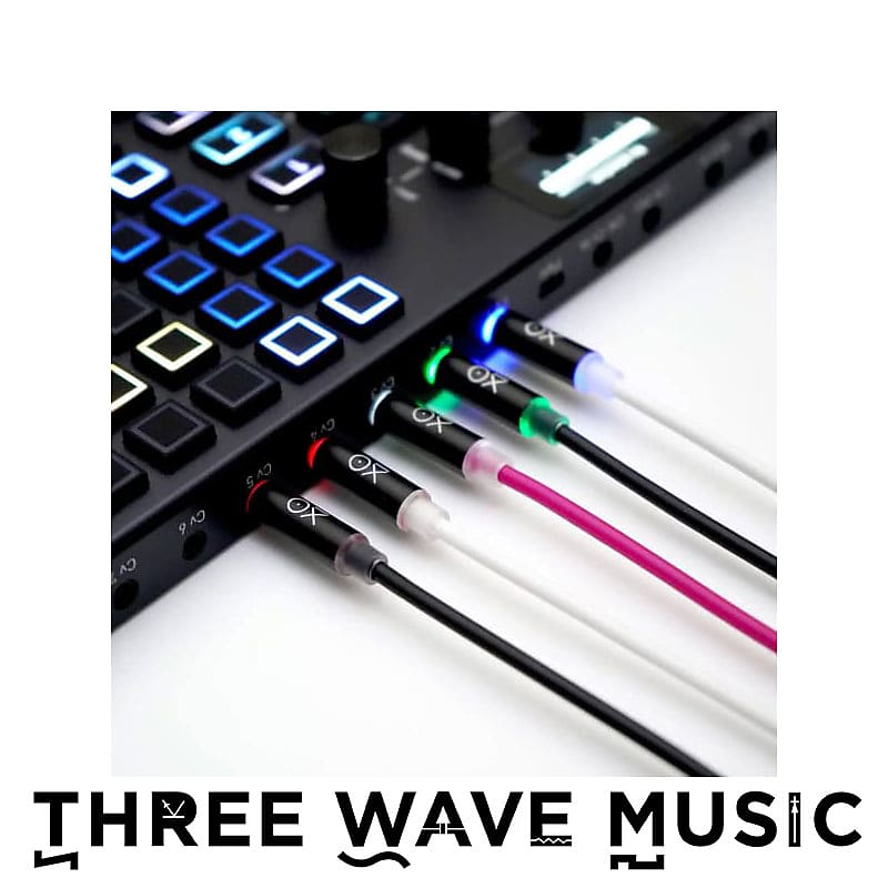 OXI Instruments Glows - LED 3.5mm Patch Cable 5-pack [Three | Reverb