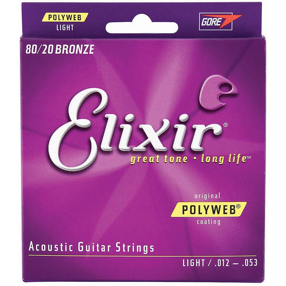Elixir 11050 Polyweb 80/20 Bronze Acoustic Guitar Strings | Reverb UK