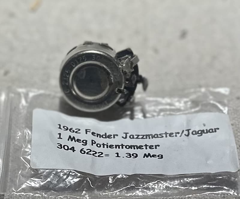 Fender Jazzmaster or Jaguar 1962 - Potentiometer Chrome | Reverb