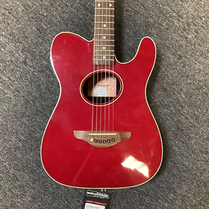 Fender Telecoustic Red | Reverb