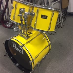 Pearl Export series late 90's yellow | Reverb