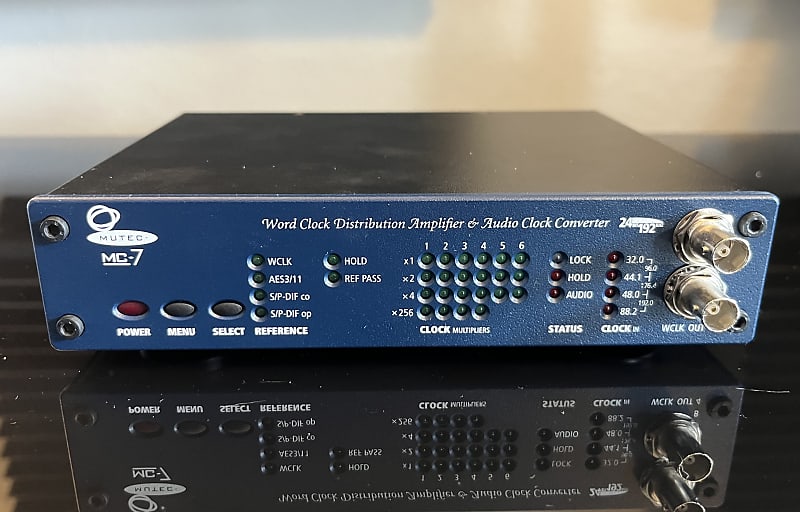 Mutec MC-7 Word Clock Distribution Amplifier & Audio Clock | Reverb