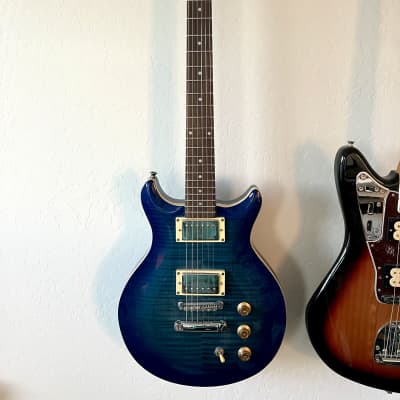 Hamer XT Series Sunburst A/T Electric Guitar - Blue Flame | Reverb