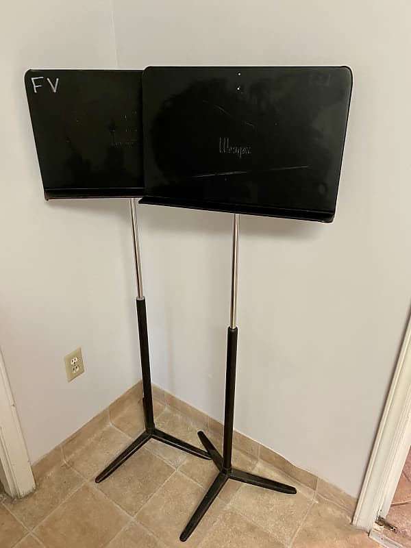 Set of 2 Wenger Expandable Roughneck Music Stands | Reverb