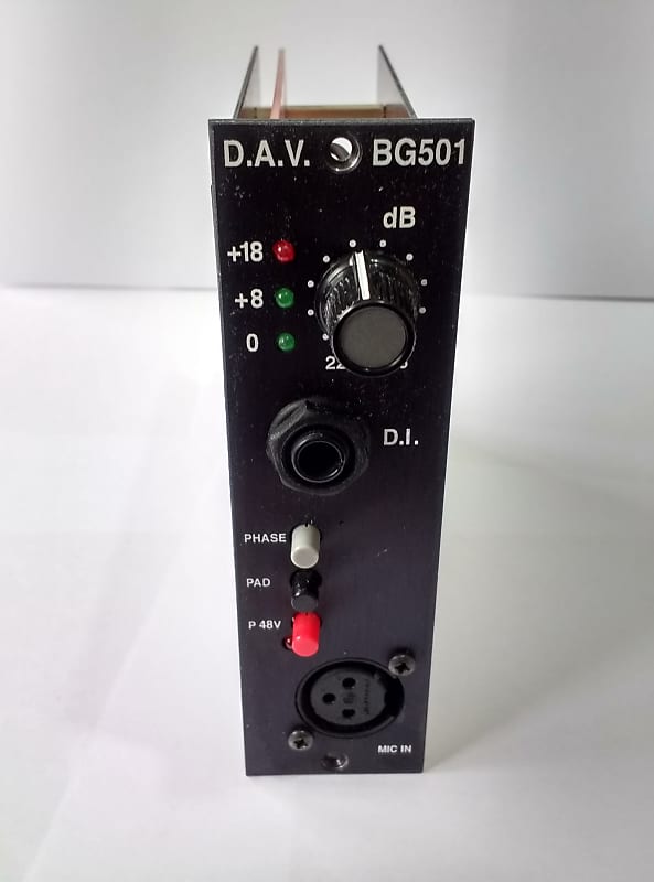 DAV Electronics BG501 - 500 Series Mic Preamp with DI | Reverb