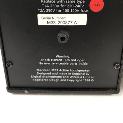 Boothroyd Stuart Meridian Model M33 Active Center Speaker | Reverb