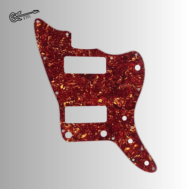Red Tortoise Jazzmaster P90s Style Pickguard (Fits Fender | Reverb