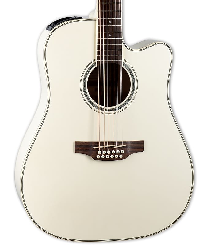 Takamine GD37CE12PW 12 String Pearl White w/bag | Reverb