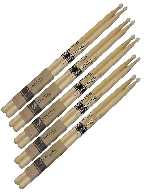 5 PACK Promark LA Special 5B Nylon Tip Drumstick, LA5BN-5 | Reverb