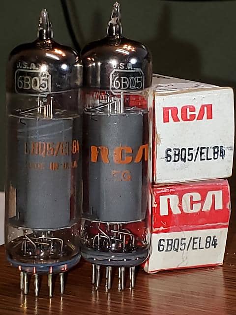 6BQ5/EL84 RCA NOS/NIB Maximatcher Perfectly matched pair | Reverb
