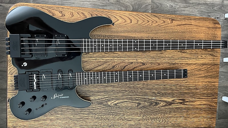 Steinberger Spirit Double neck 6 String Guitar and 4 String | Reverb