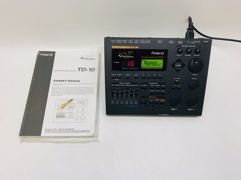 Roland TD-10 Expanded TDW V-Drums Module Power TD10 | Reverb