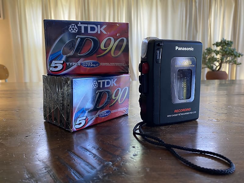 Panasonic RQ-L319 recording walkman with 10 NOS cassette | Reverb