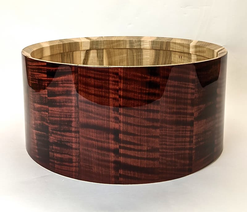 Stave Snare Drum Shell - Figured Maple- CCW Drums 14" x 6.5" | Reverb