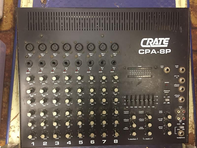 Crate CPA-8P Mixer Amplifier Black | Reverb