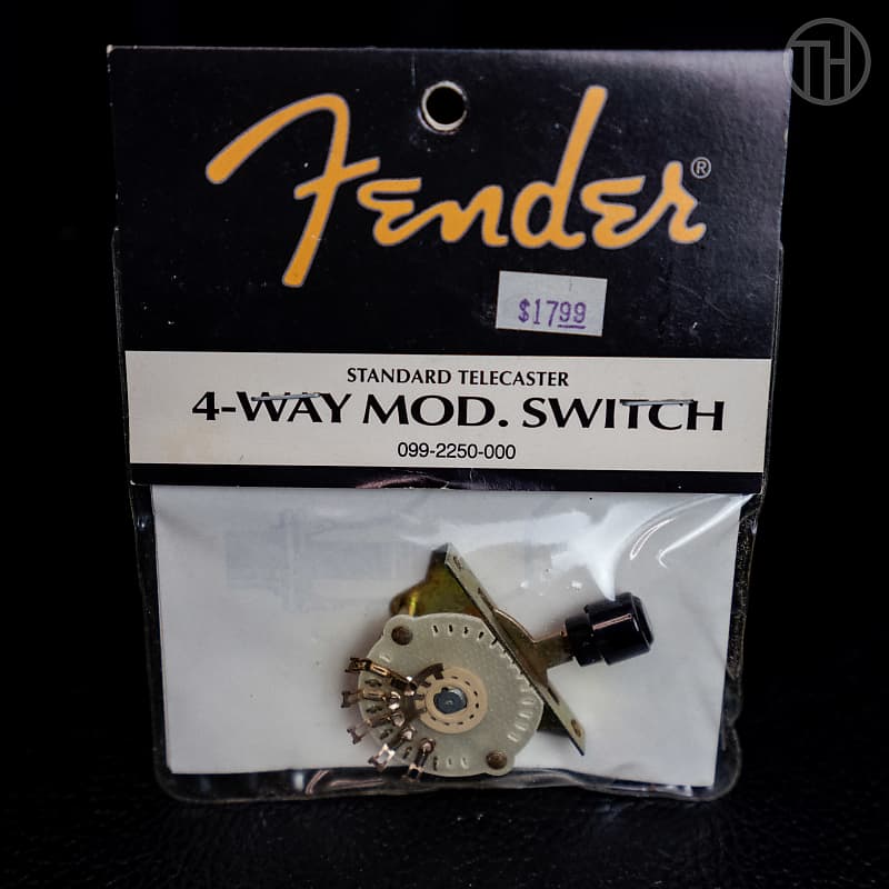 NOS Fender 4-Way Tele Mod Selector Switch (Black Tip) | Reverb