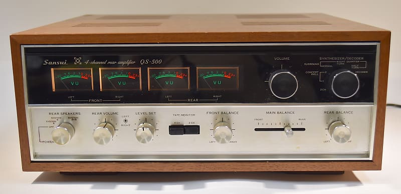 Sansui QS-500 4-Channel Quadrophonic Rear Amplifier Decoder • | Reverb
