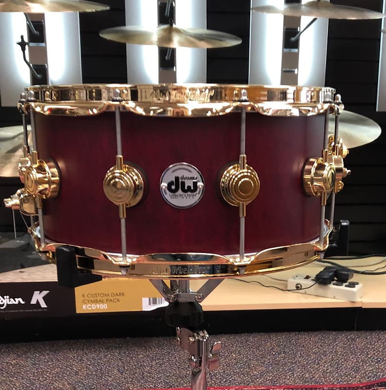 DW Collectors Series Cherry Satin Oil with Gold Hardware | Reverb