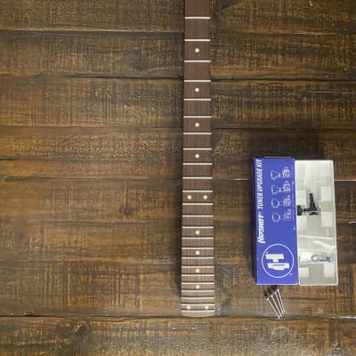 Warmoth Baritone Conversion Strat Neck Wenge reverse tiltback | Reverb