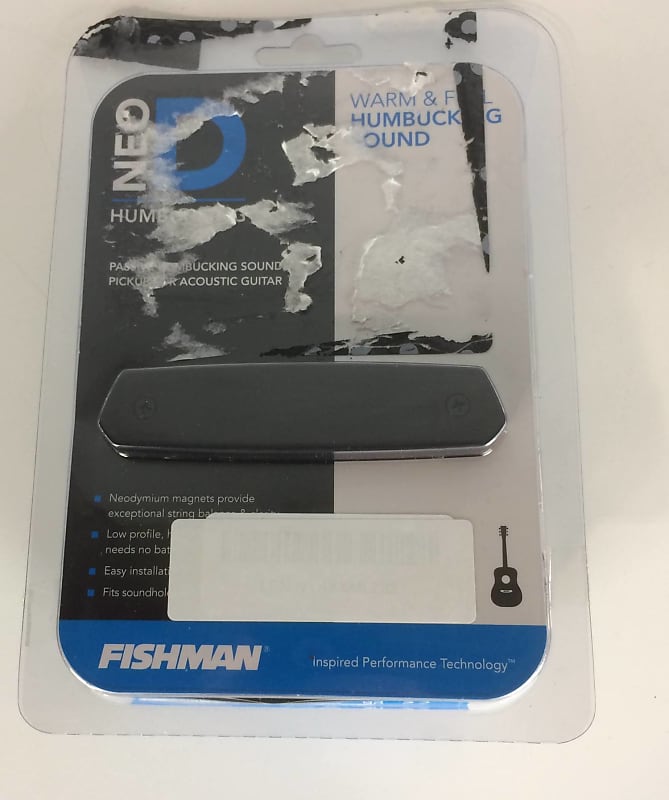 Fishman Neo-D Humbucker Acoustic Guitar Soundhole Pickup, | Reverb