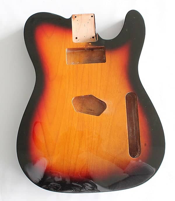 Tele Guitar Body,Alder Wood, Sunburst 3T Gloss Finish,"P90" | Reverb